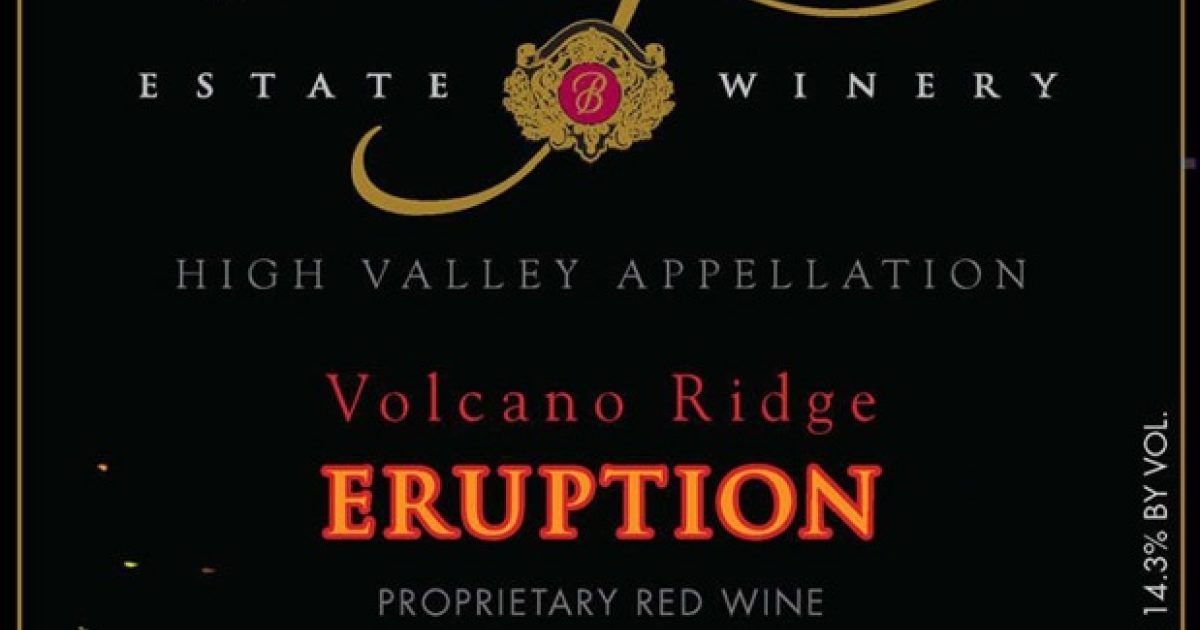 Martha's Vineyard | Brassfield Eruption Volcano Ridge Vineyard Red…